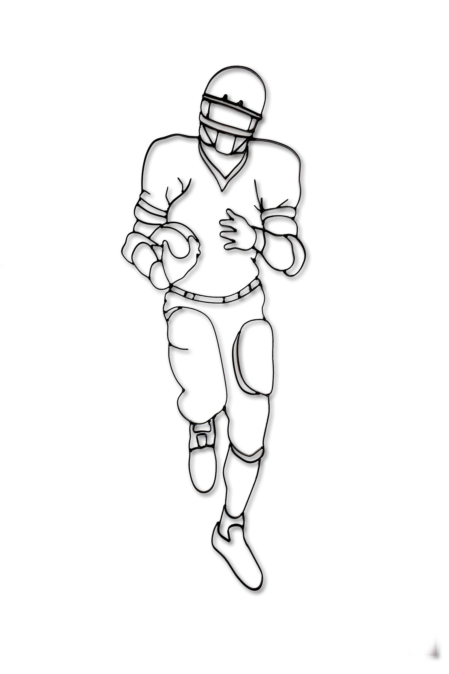 Metal Football Wall Art or Football Player Metal Decor – worlduniqueimports